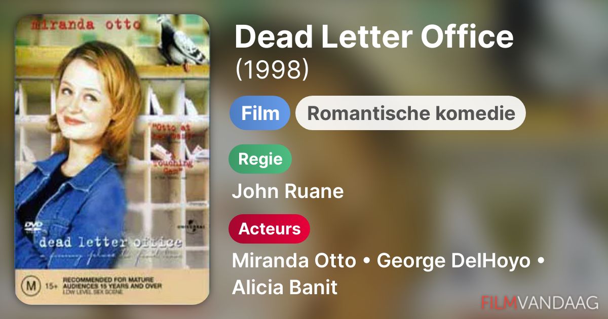 Dead Letter Office (film, 1998) - FilmVandaag.nl