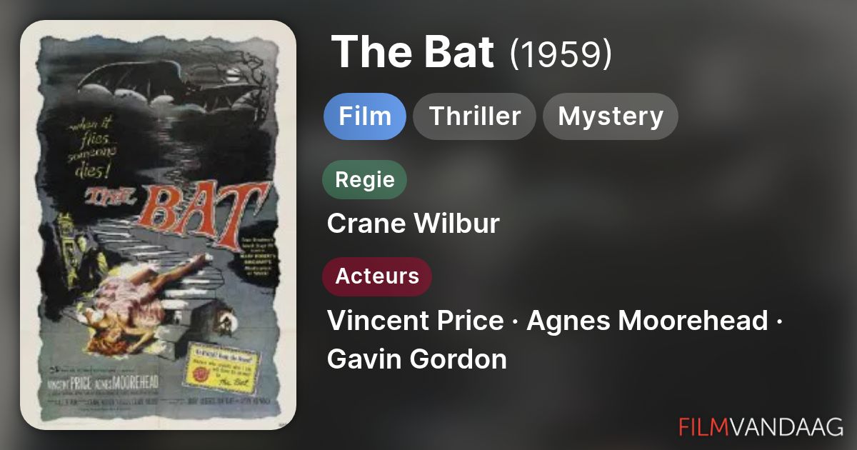The Bat (film, 1959) - FilmVandaag.nl