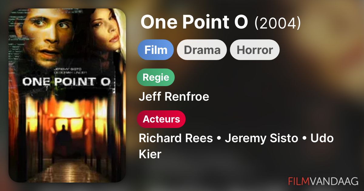 One Point O (film, 2004) - FilmVandaag.nl