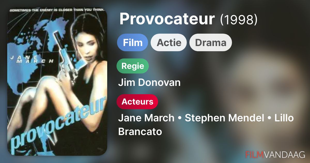 Provocateur (film, 1998) - FilmVandaag.nl
