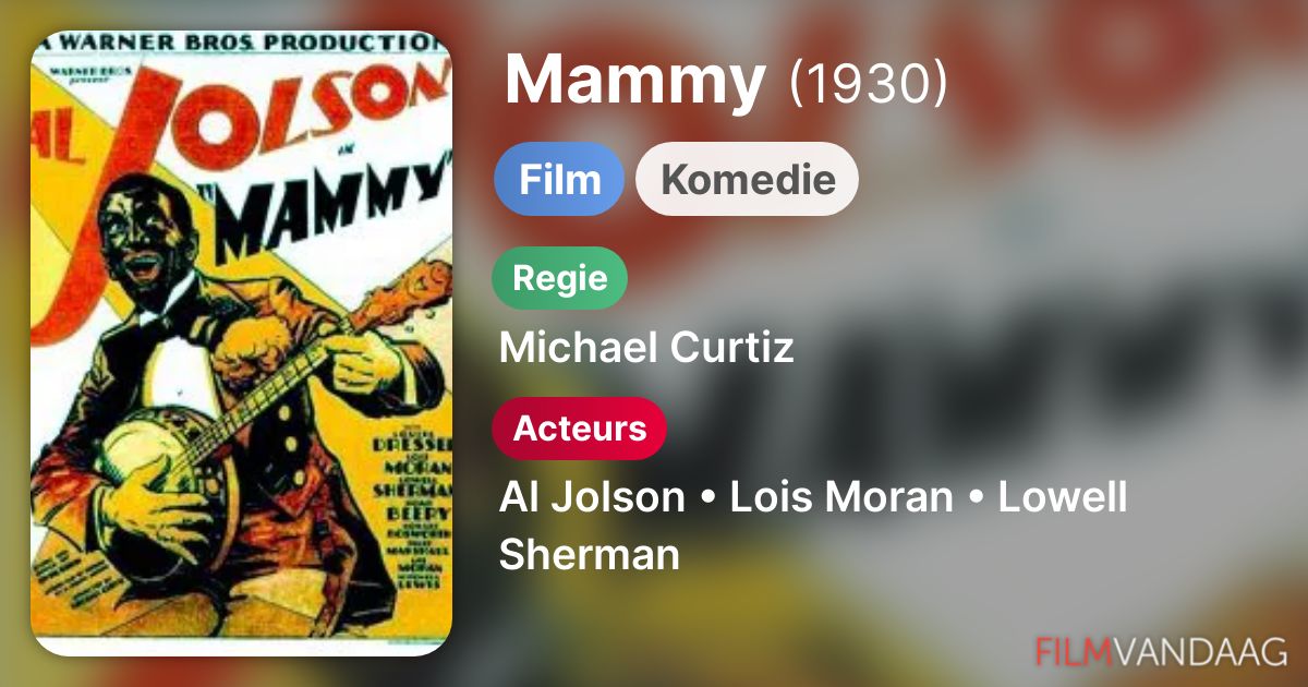 Mammy (film, 1930) - FilmVandaag.nl