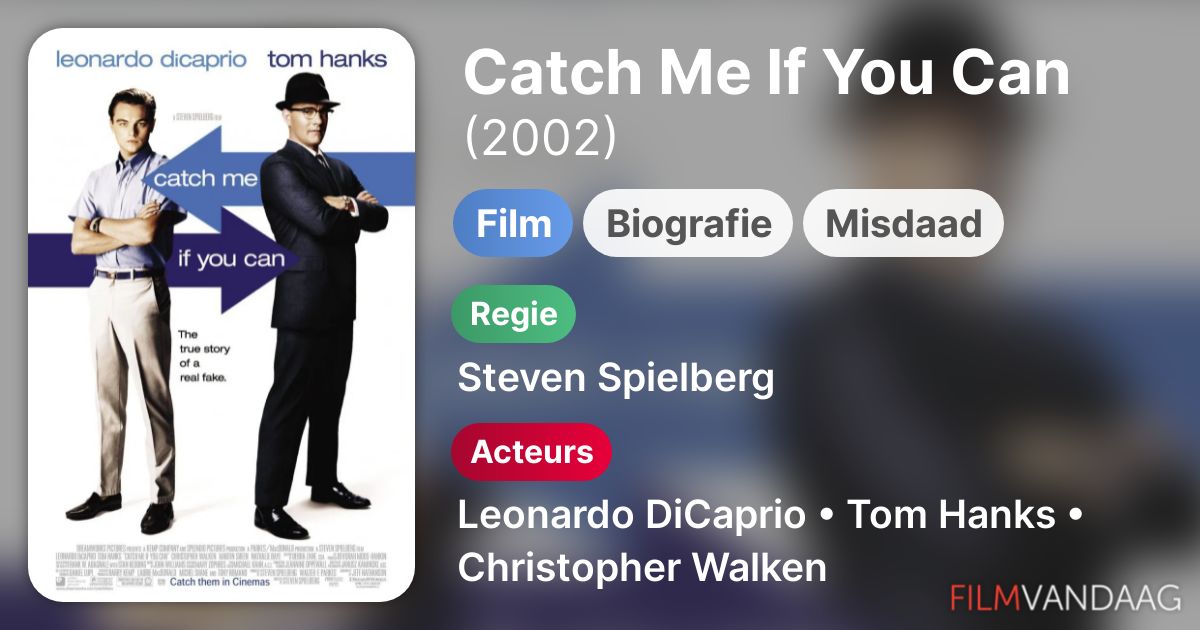 Catch Me If You Can (film, 2002) - FilmVandaag.nl