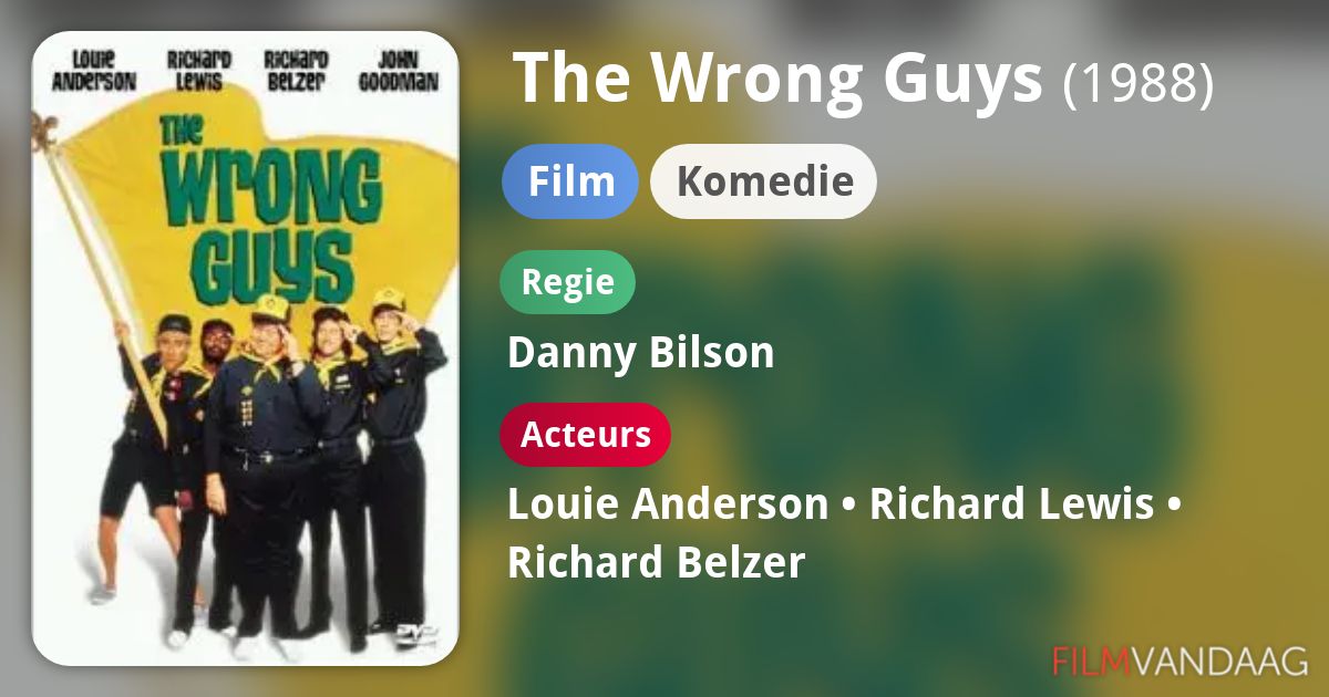 The Wrong Guys (film, 1988) - FilmVandaag.nl