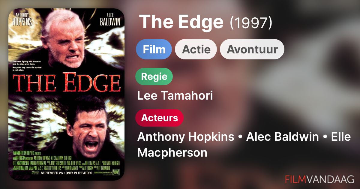 The Edge (film, 1997) - FilmVandaag.nl