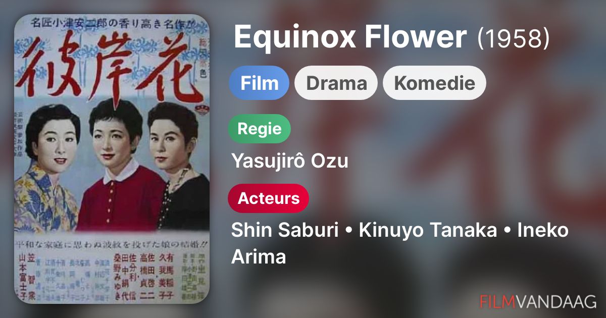 Equinox Flower (film, 1958) - FilmVandaag.nl
