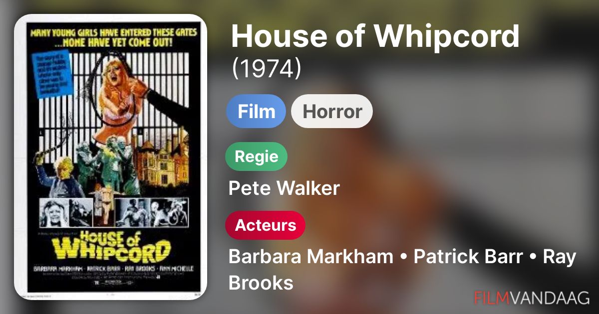 House of Whipcord (film, 1974) - FilmVandaag.nl