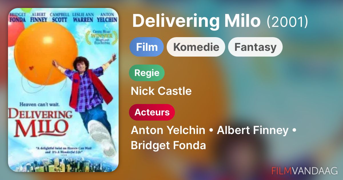 Delivering Milo (film, 2001) - FilmVandaag.nl