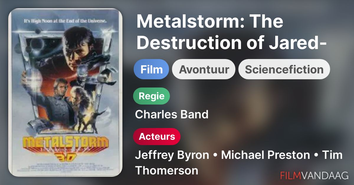 Metalstorm: The Destruction of Jared-Syn (film, 1983) - FilmVandaag.nl