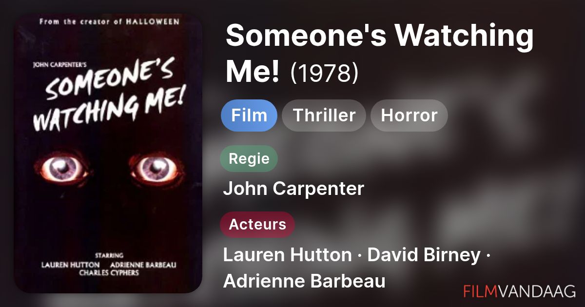 Someone's Watching Me! (film, 1978) - FilmVandaag.nl