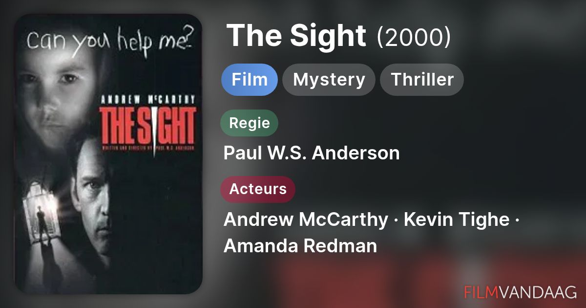 The Sight (film, 2000) - FilmVandaag.nl
