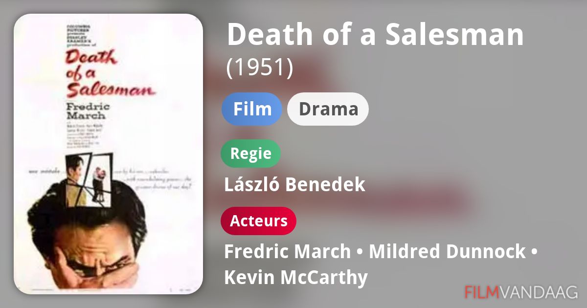 Death of a Salesman (film, 1951) Nu Online Kijken - FilmVandaag.nl