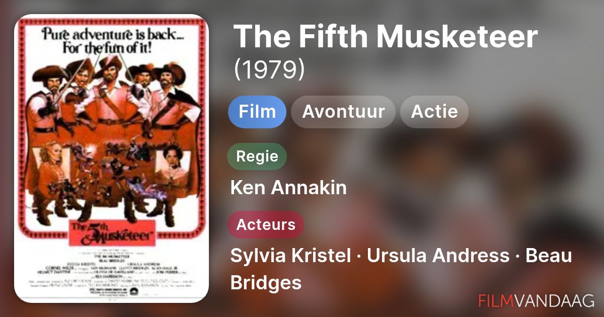 The Fifth Musketeer (film, 1979) - FilmVandaag.nl