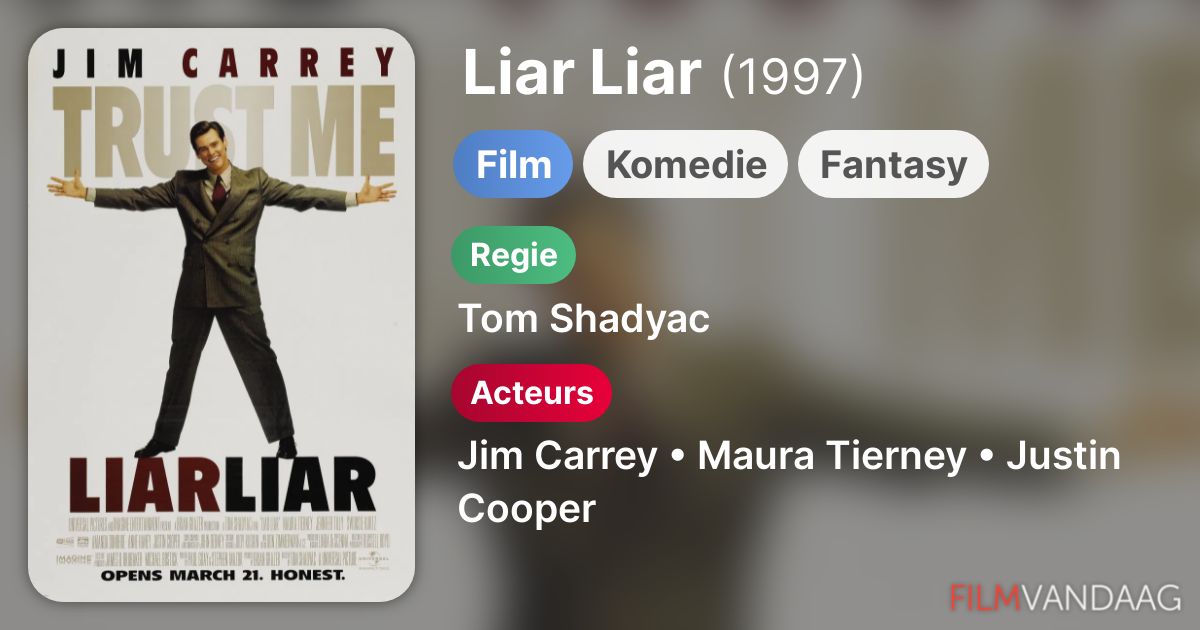 Liar Liar (film, 1997) - FilmVandaag.nl
