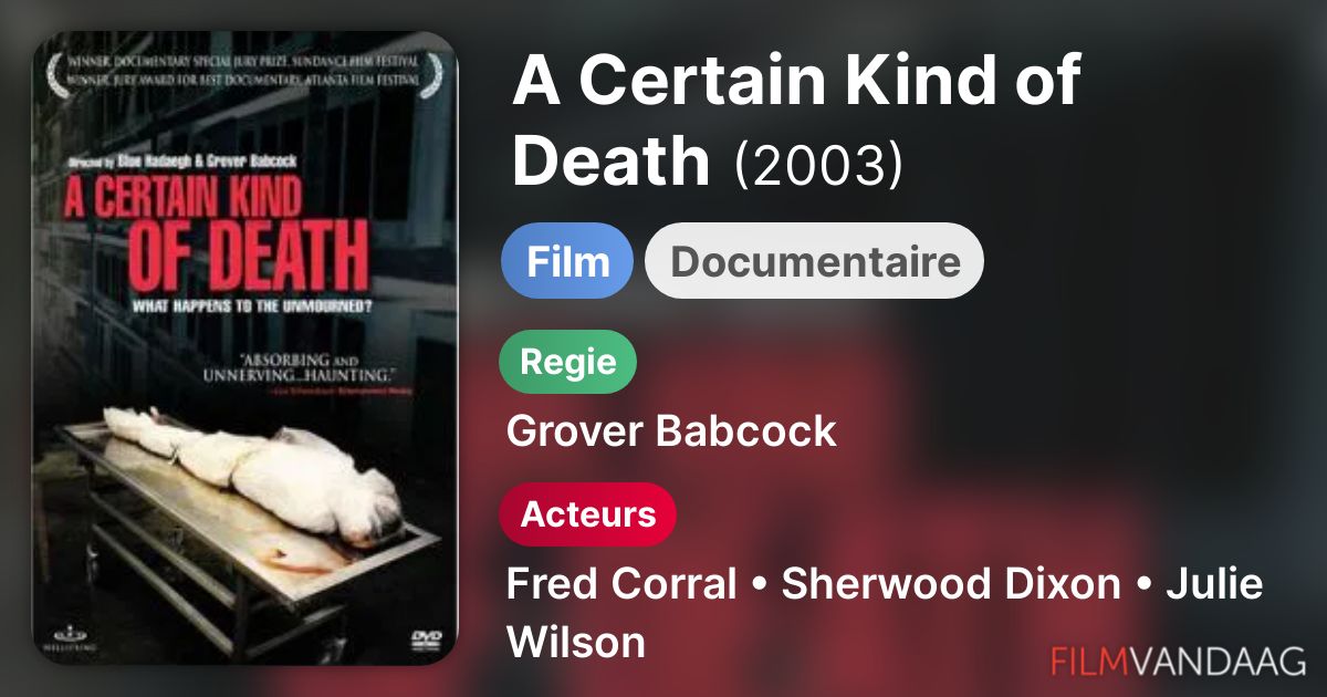 A Certain Kind of Death (film, 2004) - FilmVandaag.nl