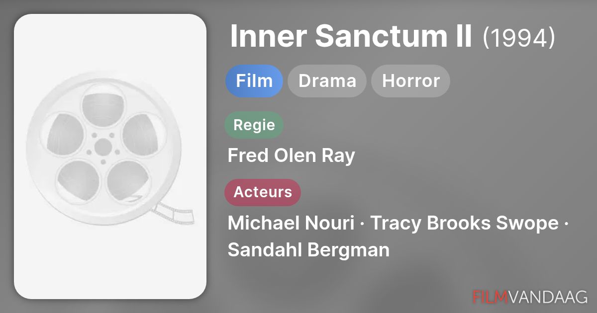 Inner Sanctum II (film, 1994) - FilmVandaag.nl