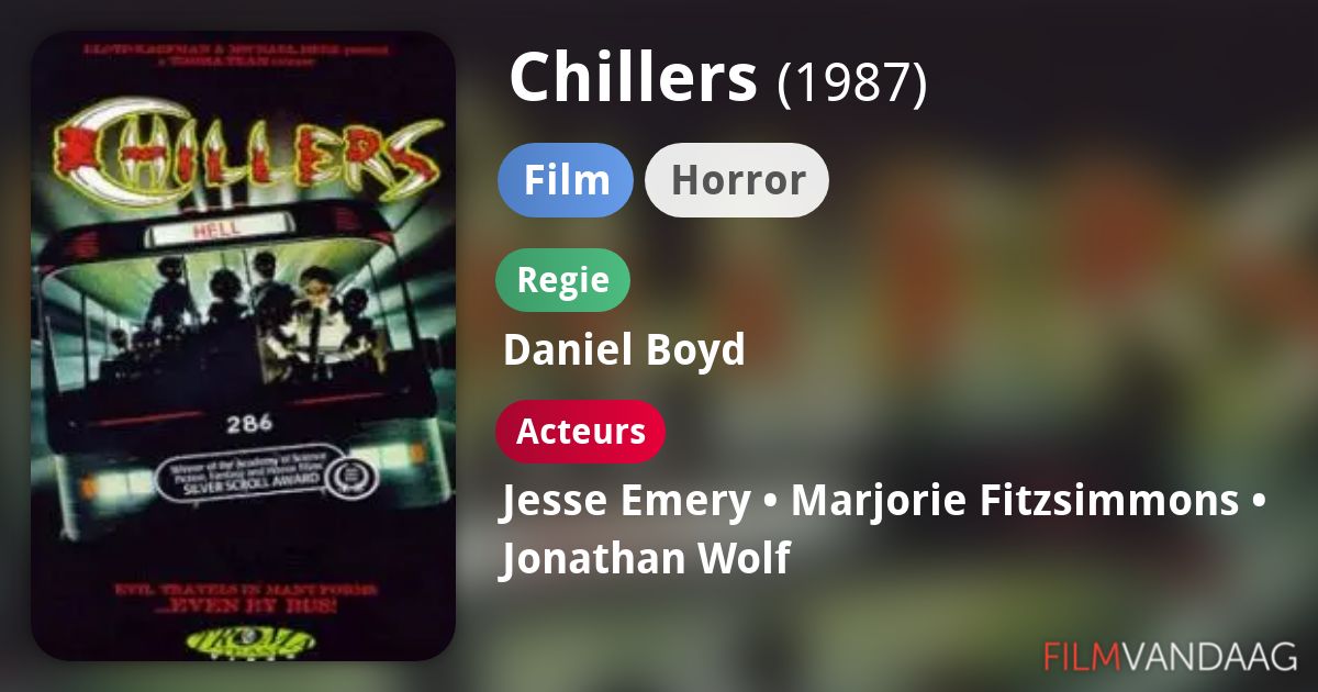 Chillers (film, 1987) - FilmVandaag.nl