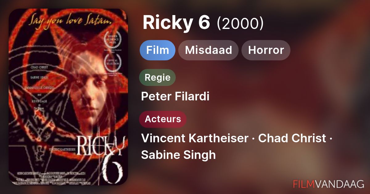 Ricky 6 (film, 2000) - FilmVandaag.nl