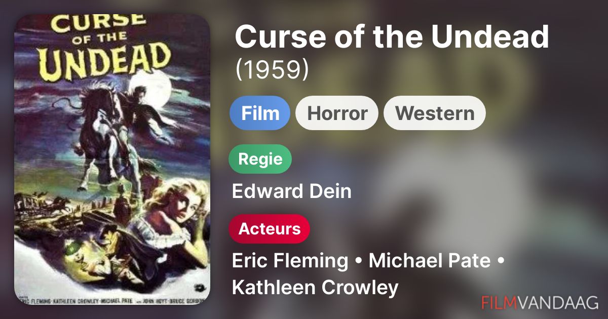 Curse of the Undead (film, 1959) - FilmVandaag.nl