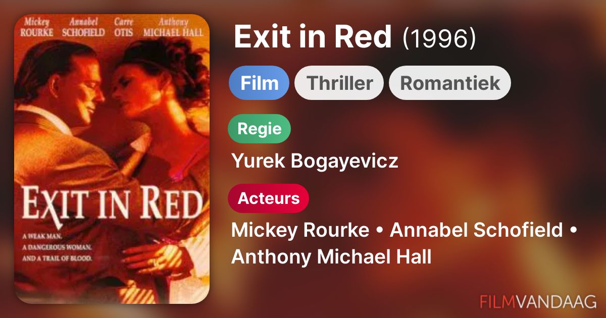 Exit in Red (film, 1996) - FilmVandaag.nl