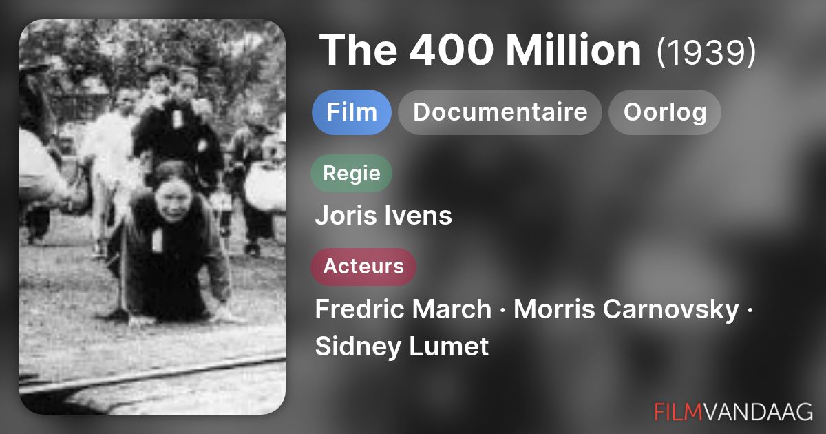 The 400 Million (film, 1939) - FilmVandaag.nl