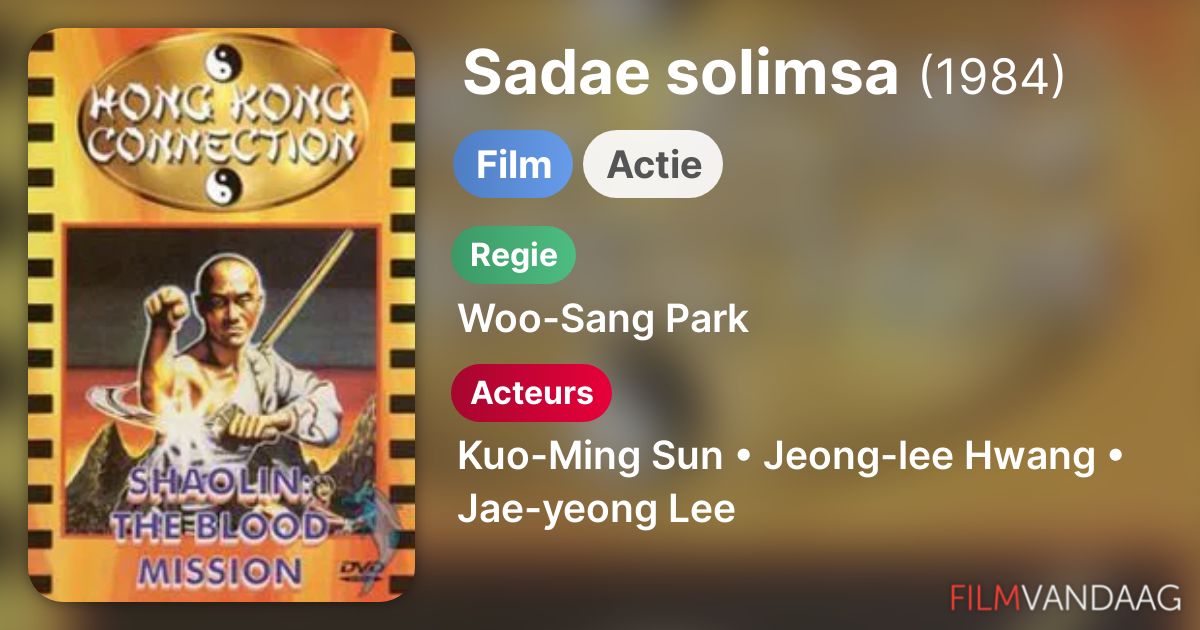 Sadae solimsa (film, 1984) - FilmVandaag.nl