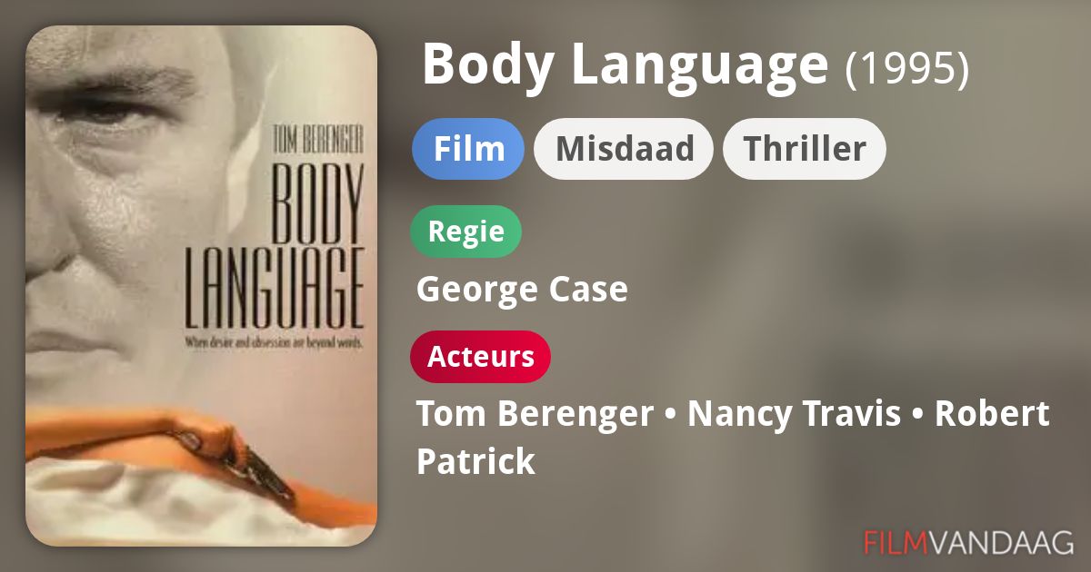 Body Language (film, 1995) - FilmVandaag.nl