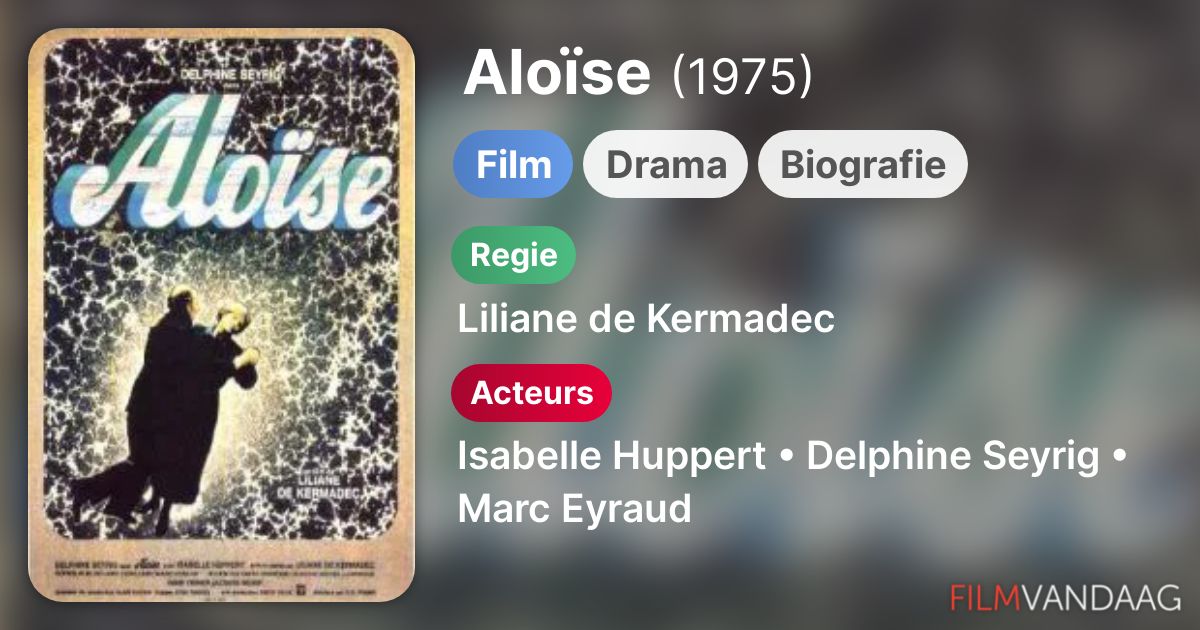Aloïse (film, 1975) - FilmVandaag.nl