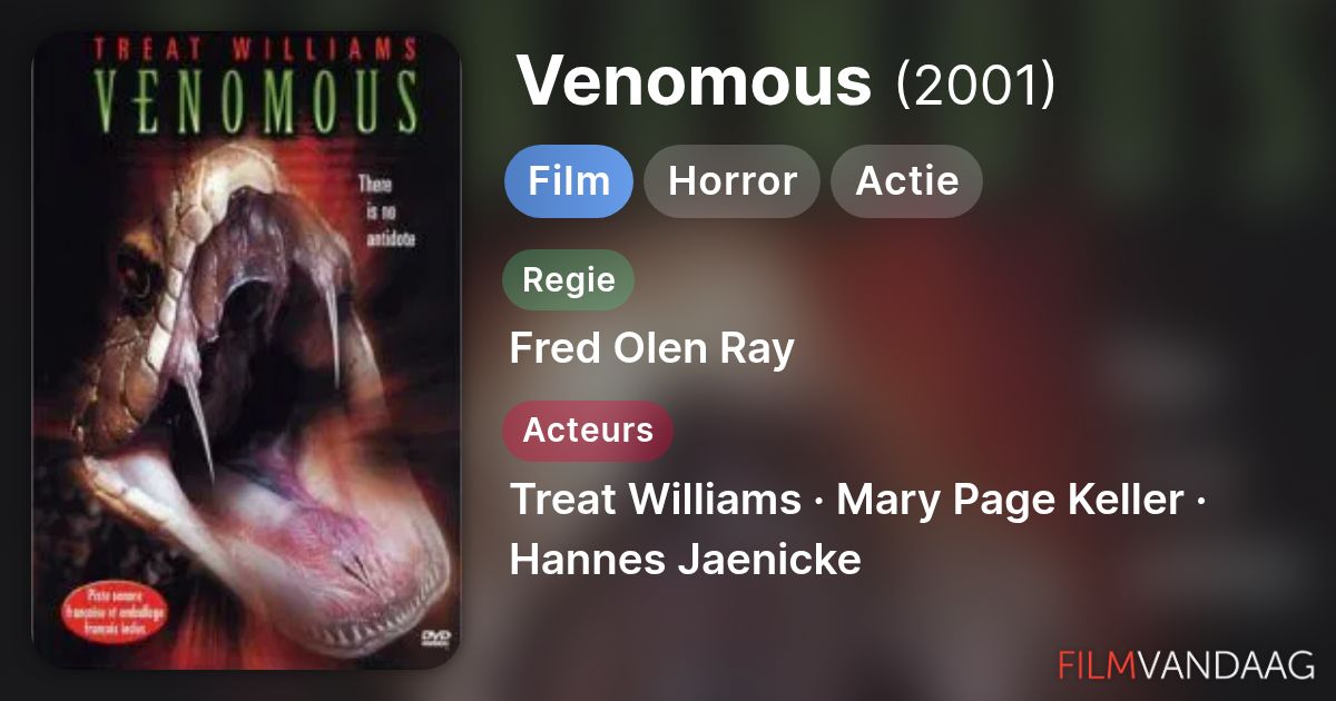 Venomous (film, 2001) - FilmVandaag.nl