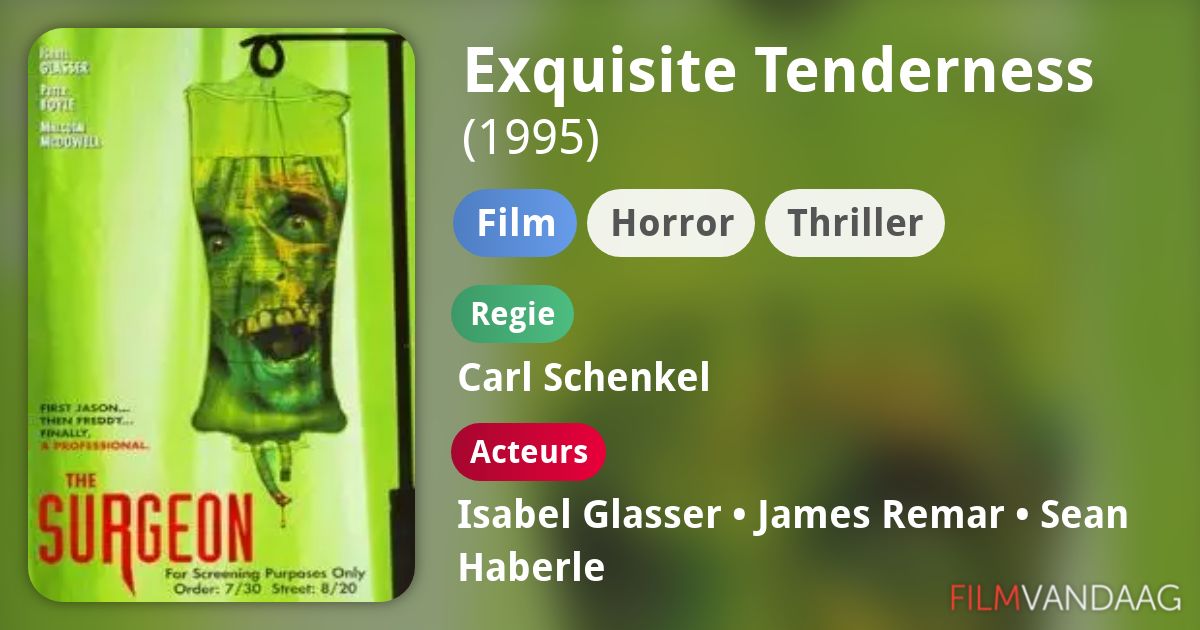 Exquisite Tenderness (film, 1995) - FilmVandaag.nl