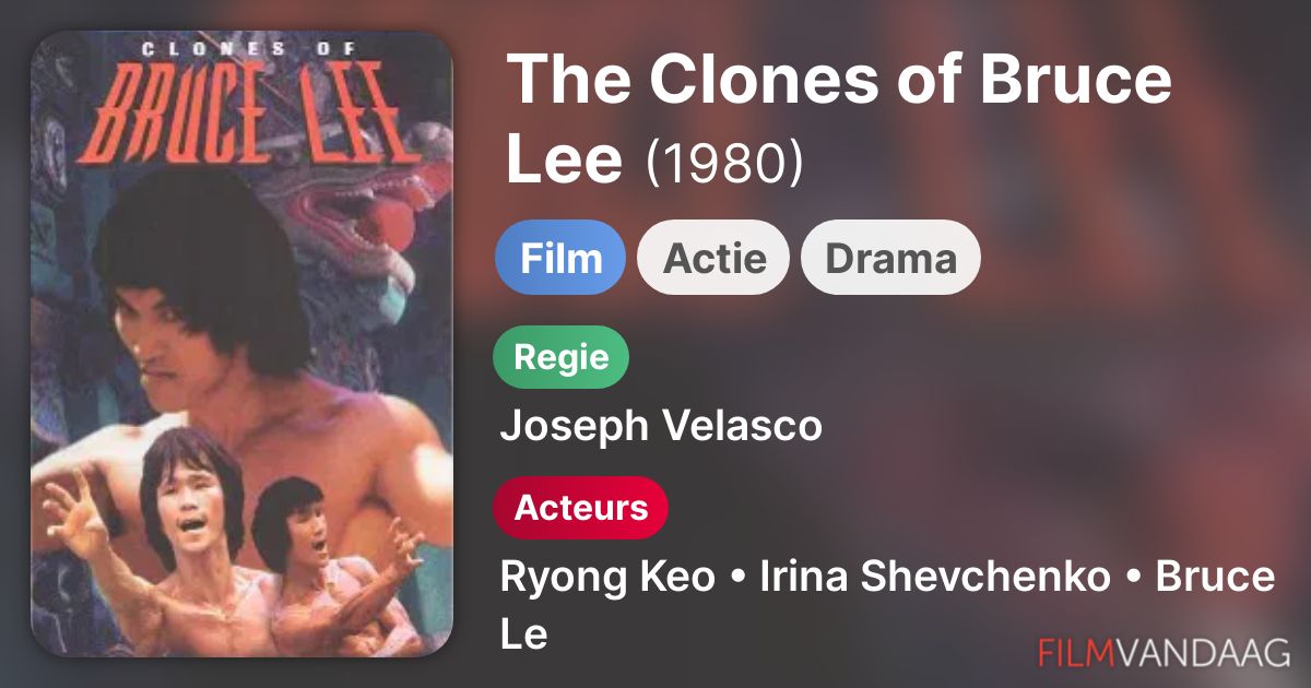 The Clones of Bruce Lee (film, 1980) - FilmVandaag.nl