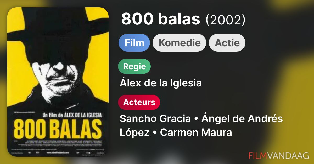 800 balas (film, 2002) - FilmVandaag.nl
