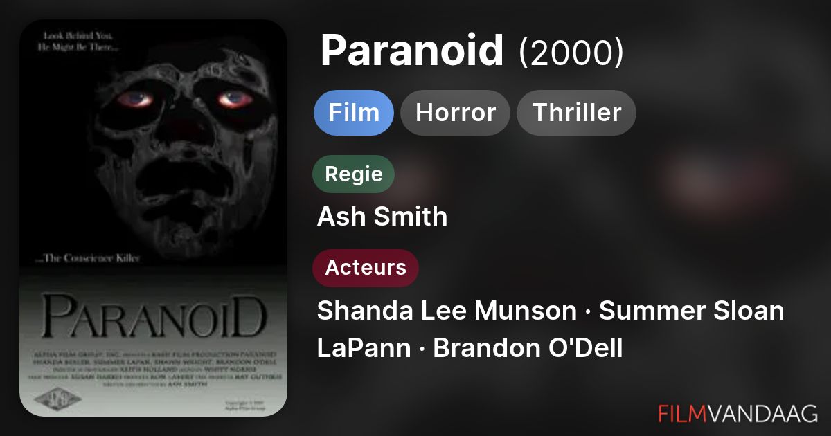 Paranoid (film, 2000) - FilmVandaag.nl