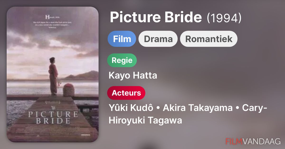 Picture Bride (film, 1994) - FilmVandaag.nl
