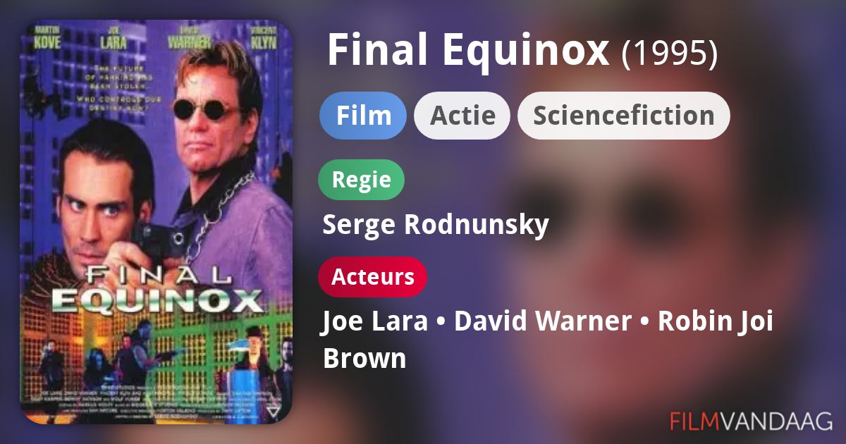 Final Equinox (film, 1995) - FilmVandaag.nl