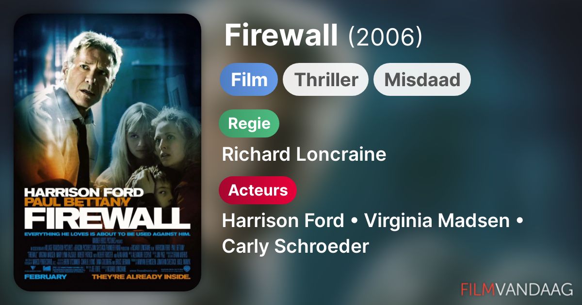 Firewall (film, 2006) - FilmVandaag.nl