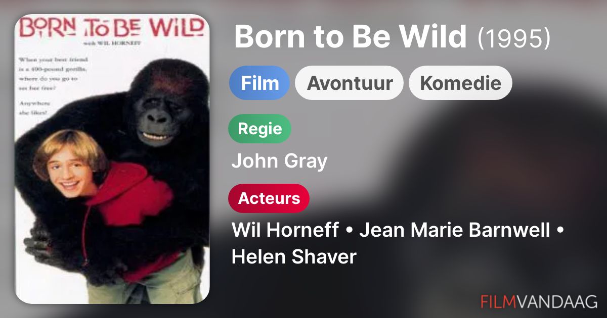 Born to Be Wild (film, 1995) - FilmVandaag.nl