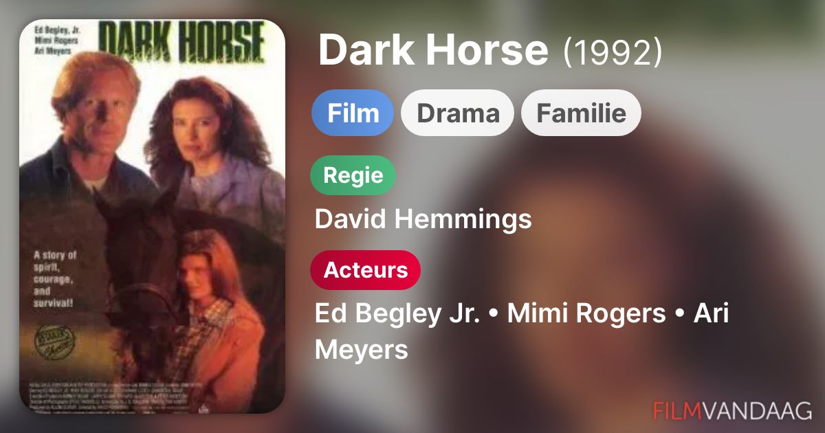 Dark Horse (film, 1992) - FilmVandaag.nl