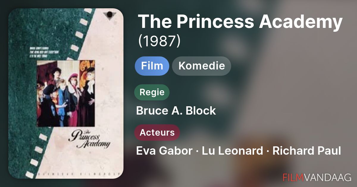 The Princess Academy (film, 1987) - FilmVandaag.nl