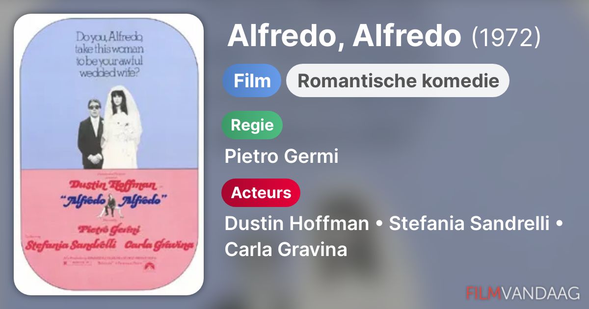 Alfredo, Alfredo (film, 1972) - FilmVandaag.nl