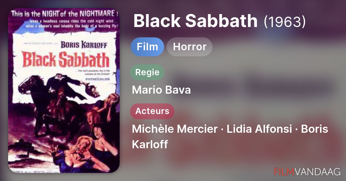 Black Sabbath (film, 1963) - FilmVandaag.nl