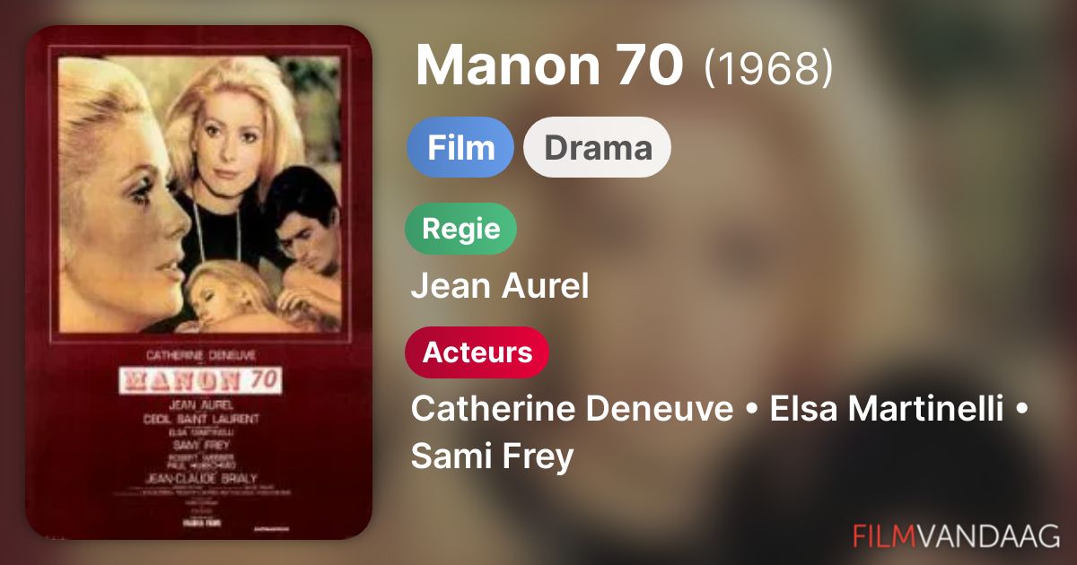 Manon 70 (film, 1968) - FilmVandaag.nl