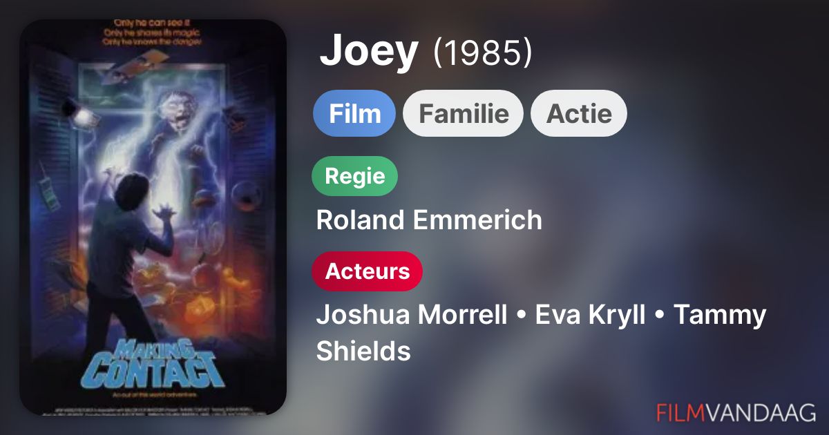 Joey (film, 1985) - FilmVandaag.nl