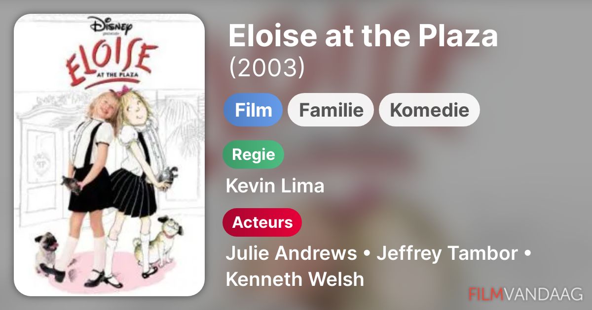 Eloise at the Plaza (film, 2003) - FilmVandaag.nl