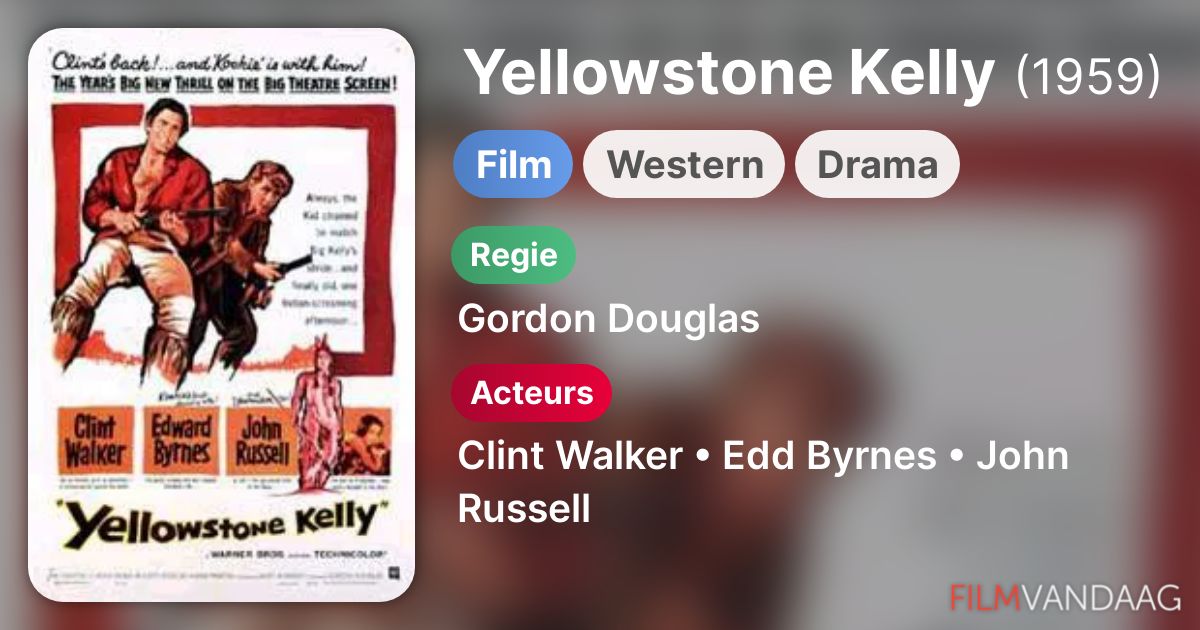 Yellowstone Kelly (film, 1959) kopen op dvd of blu-ray - FilmVandaag.nl