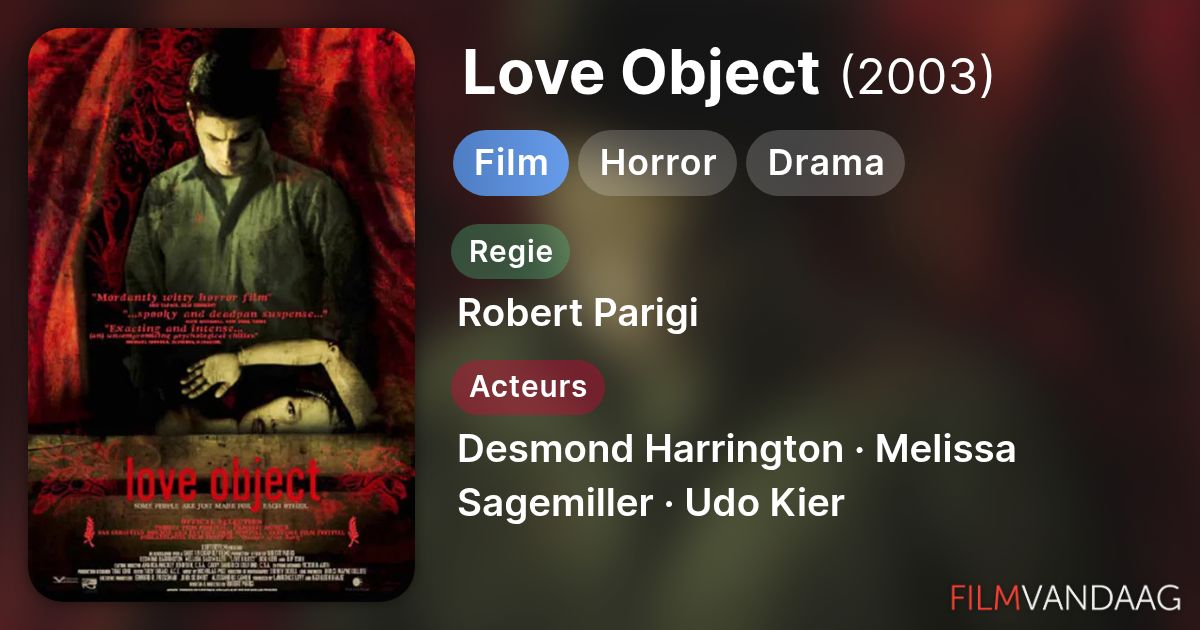 Love Object (film, 2003) Nu Online Kijken - FilmVandaag.nl