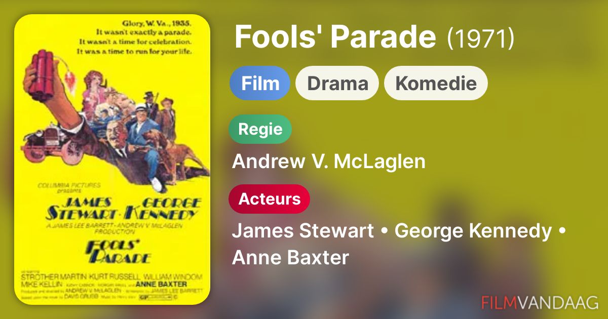 Fools' Parade (film, 1971) - FilmVandaag.nl