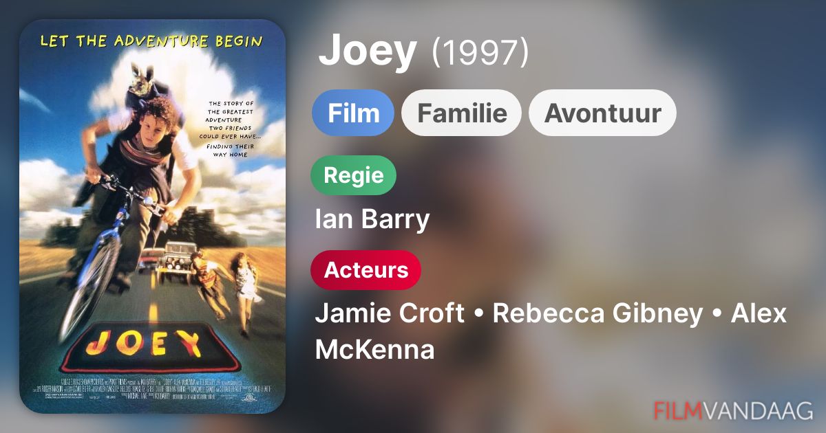 Joey (film, 1997) - FilmVandaag.nl