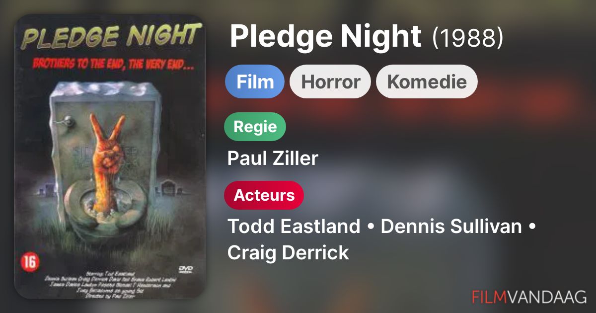 Pledge Night (film, 1990) - FilmVandaag.nl
