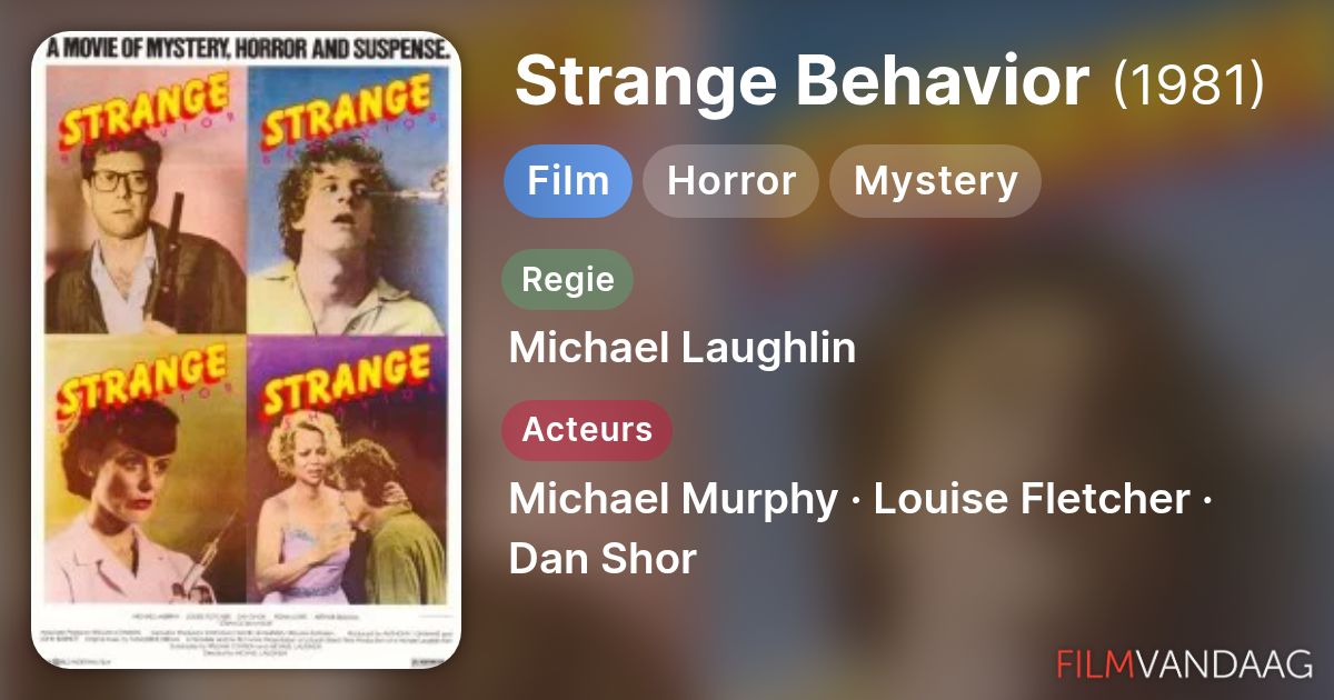 Strange Behavior (film, 1981) - FilmVandaag.nl