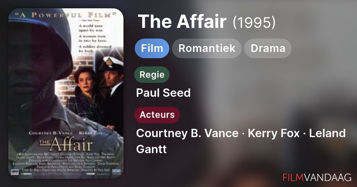 The Affair (film, 1995) - FilmVandaag.nl